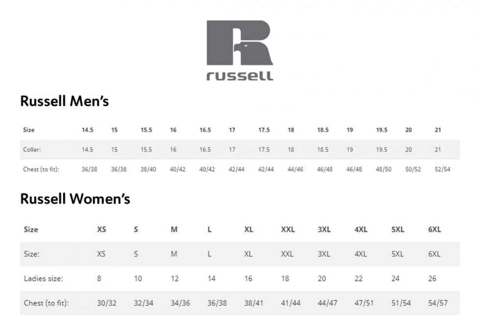 Size Guides - Workwear Online